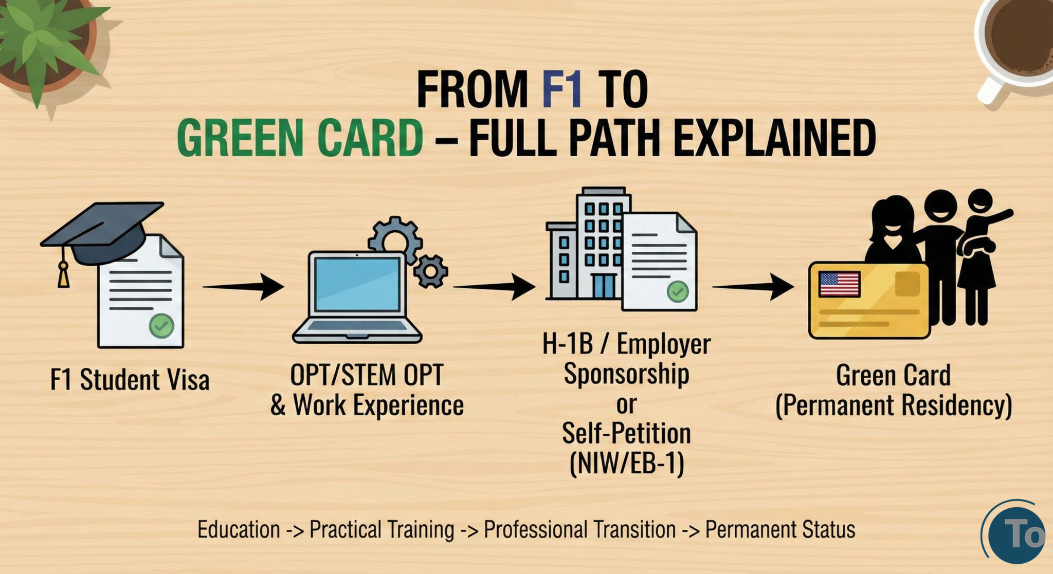 F1 to Green Card: Step-by-Step Path for Students